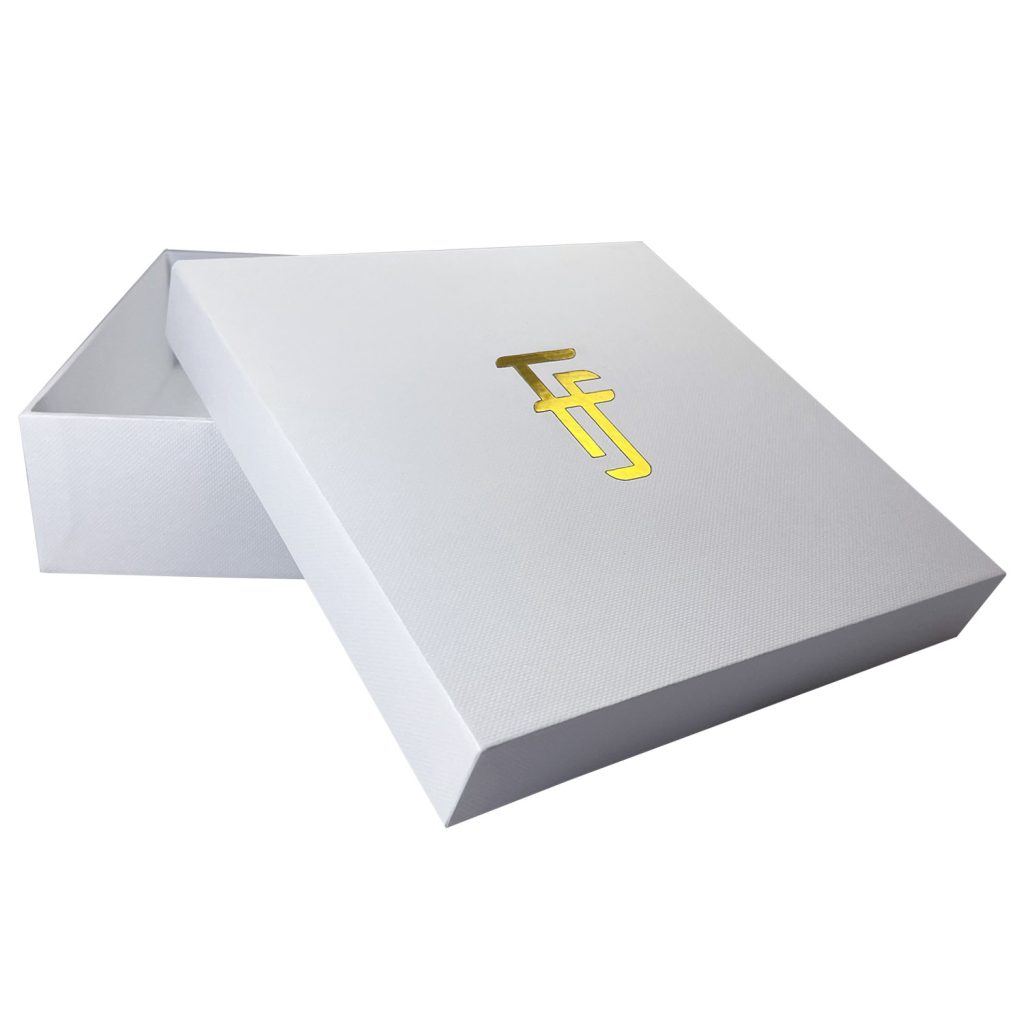 Gold Foil Monogram Wedding Mailing Box