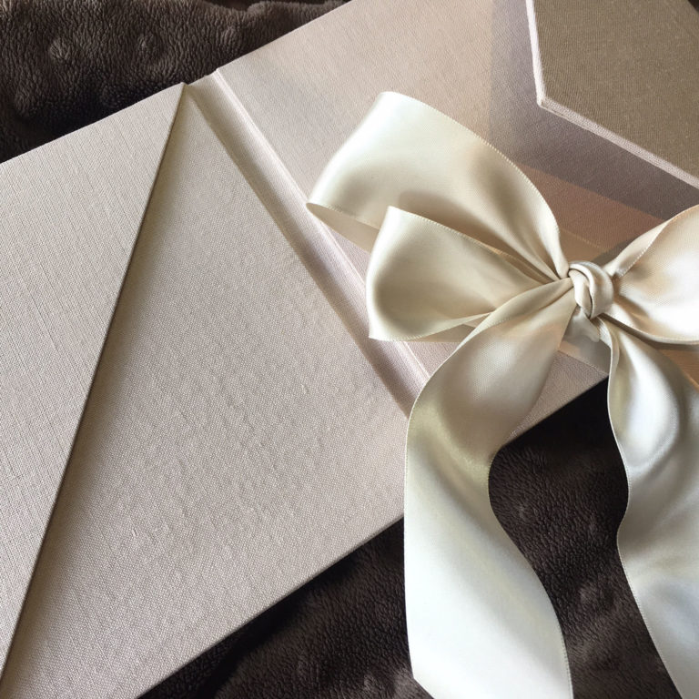Linen Invitation Envelopes With Pocket For Wedding Cards