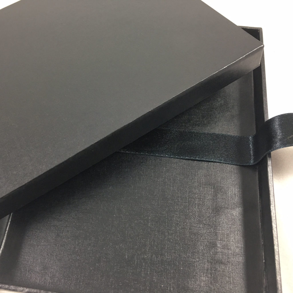 Luxury Handmade Black Mailing Box For Invitations