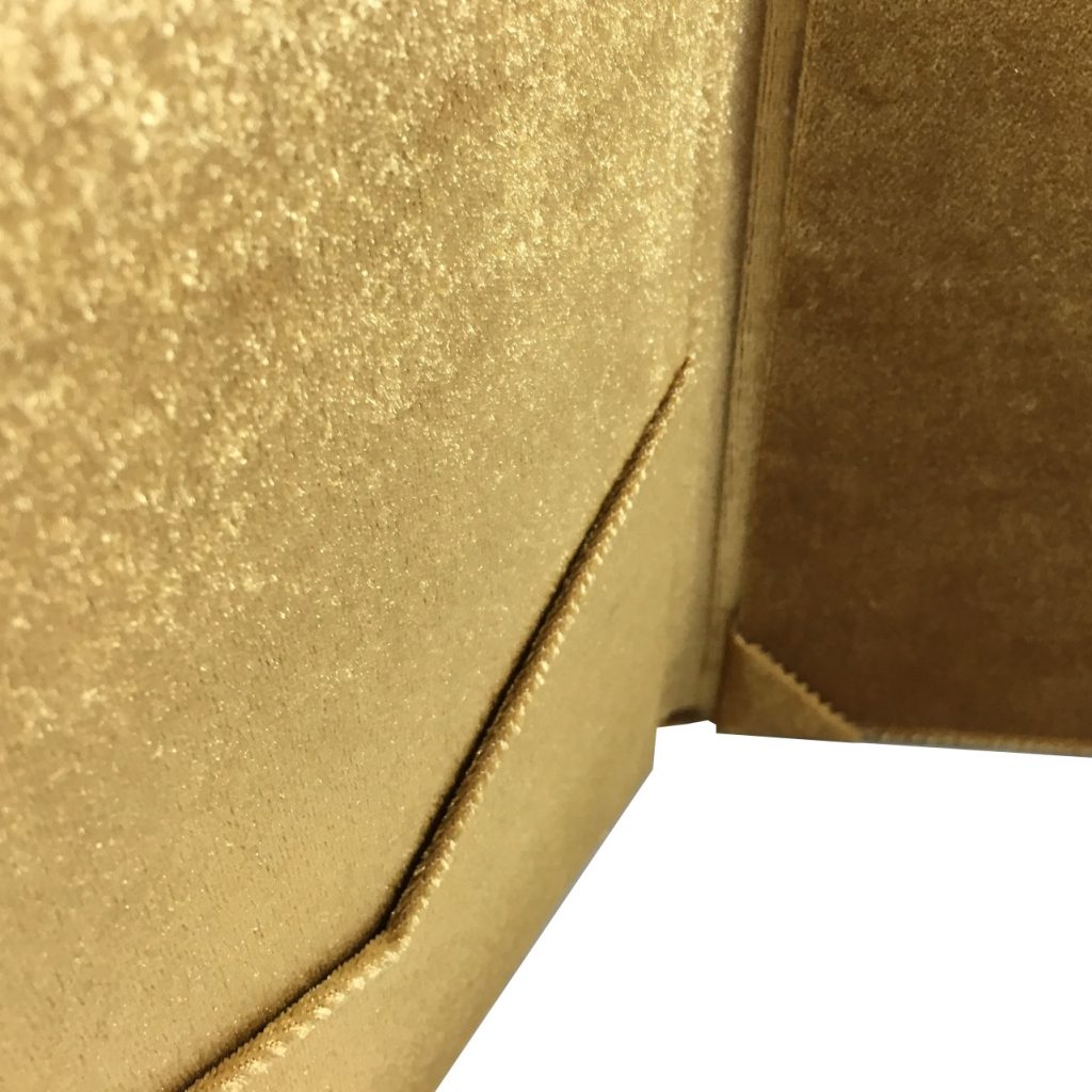 Gold Foil Stamped Monogram And Wedding Date Linen Pocket Fold Invite