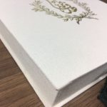 Pearl White Box With Gold Foil Stamp