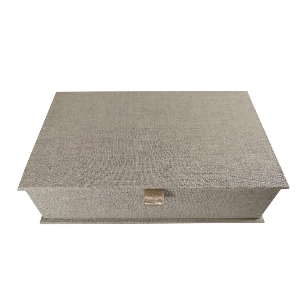 Natural Linen Photo Box