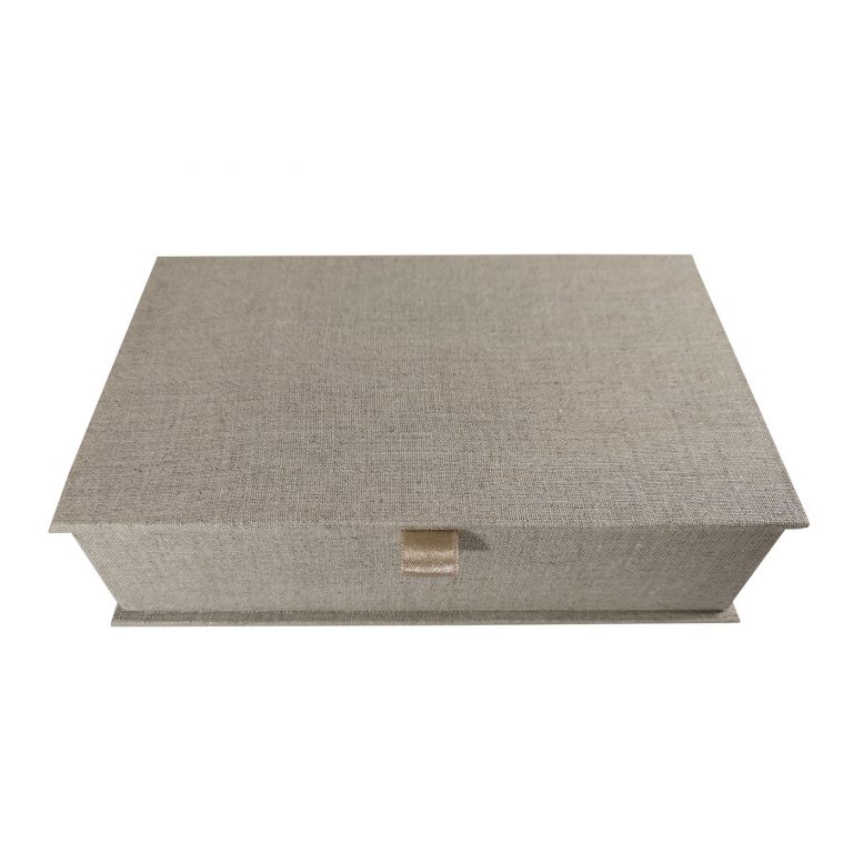 Natural Linen Photo Box