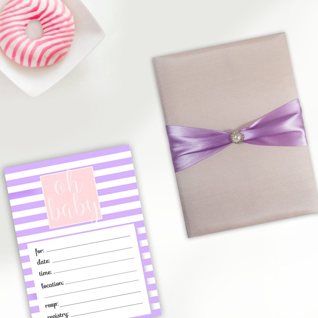 Elegant 5x7 Baby Shower Invitation Design
