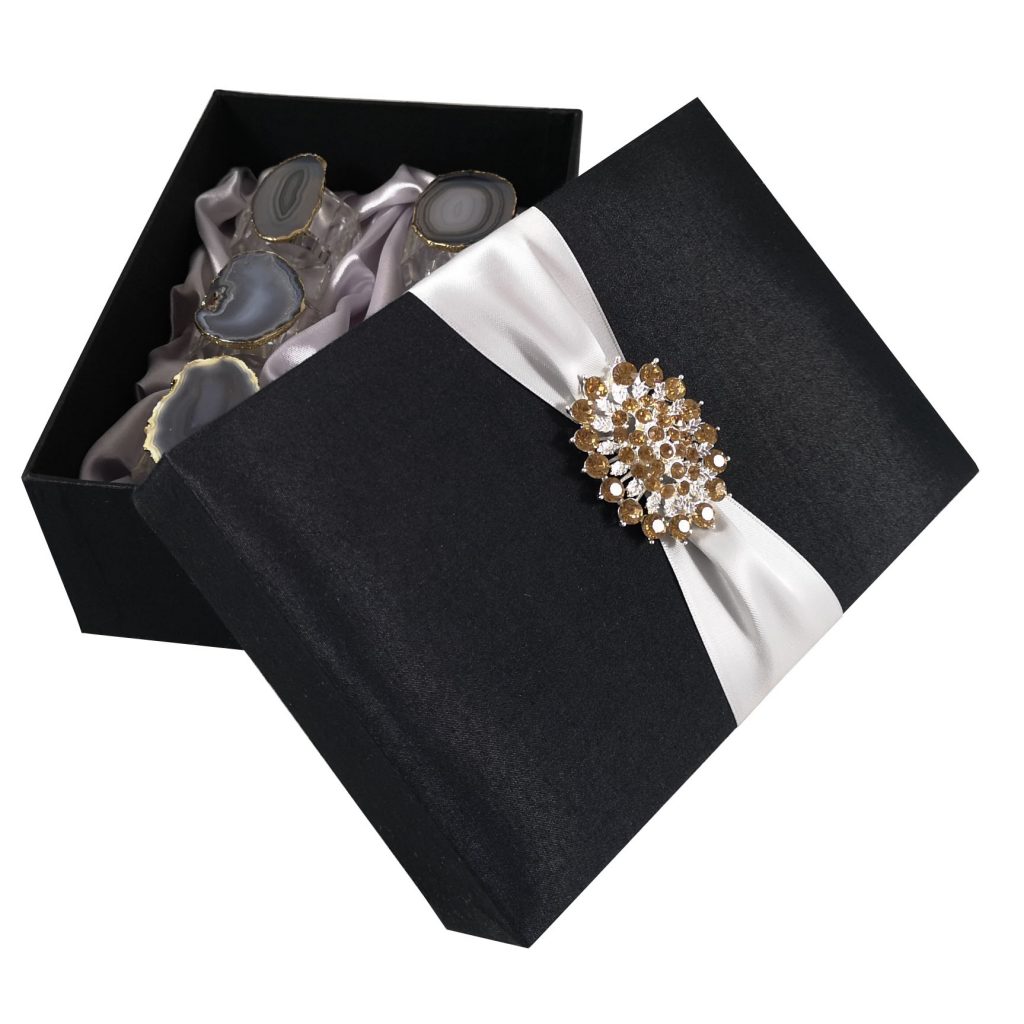 Elegant Silk Napkin Ring Packaging Box