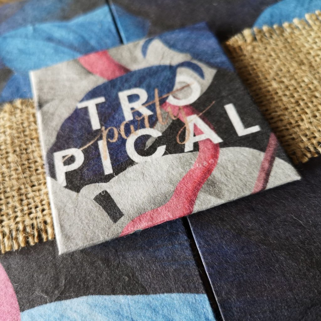 Pink Flamingo Tropical Beach Theme Invitation Box Design