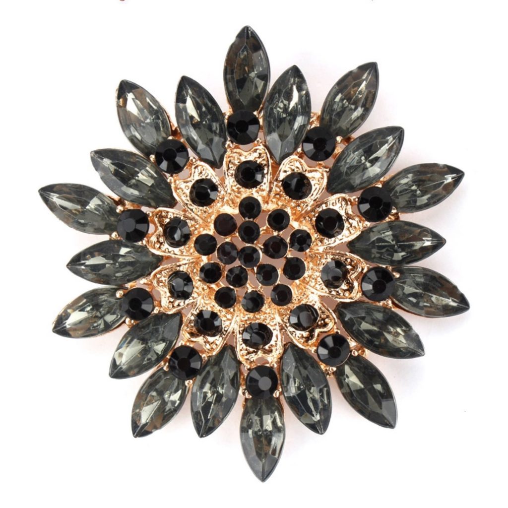 Luxury Flower Crystal Brooch