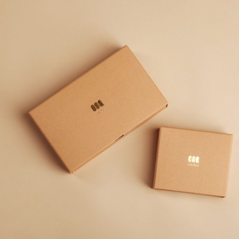 Foil Stamped Kraft Paper Packaging Box