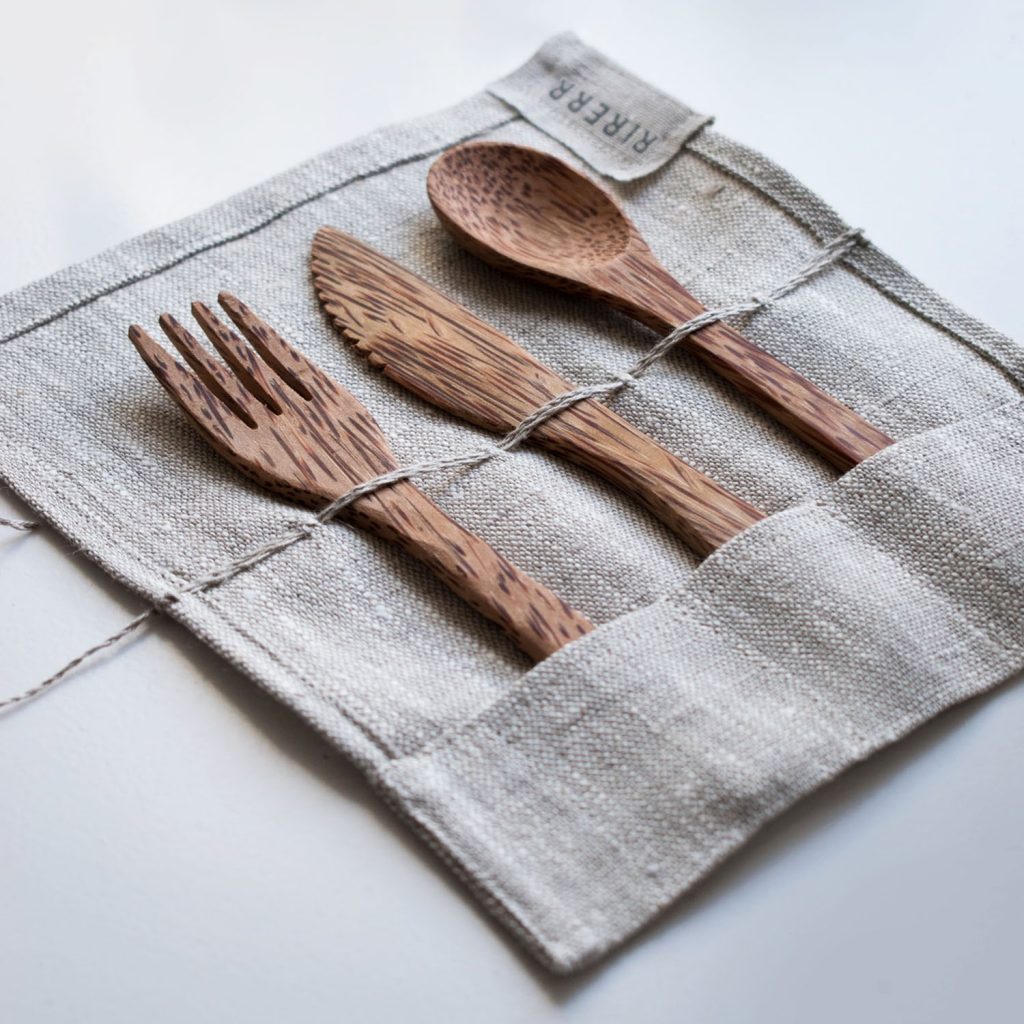 Sustainable Linen Cutlery Case