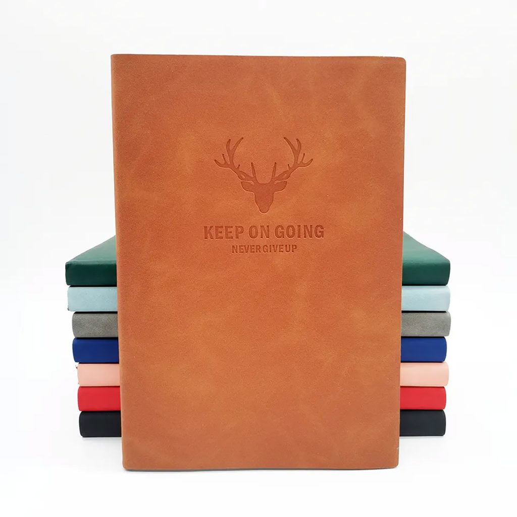 PU Leather Note Book Business Office Notebook With Logo