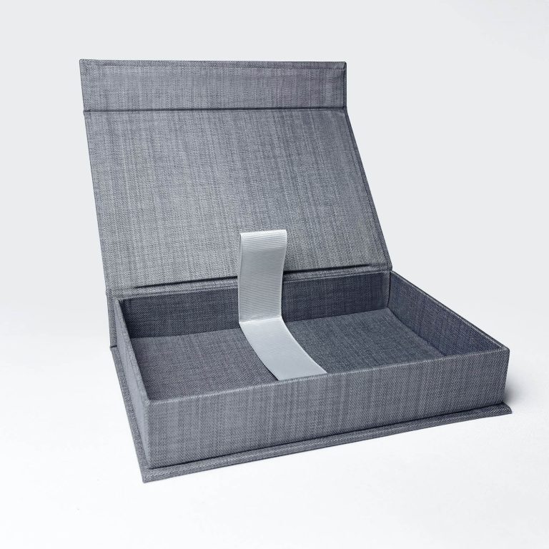 Linen Fabric Boxes For Corporate Gift, Photo Storage & Gift
