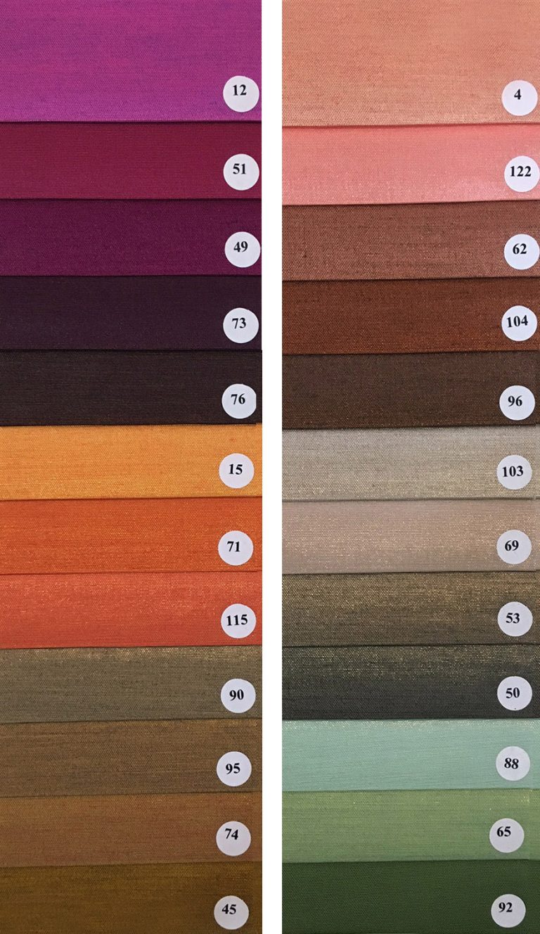 Color Chart – Custom Fabric & Material Options | Dennis Wisser